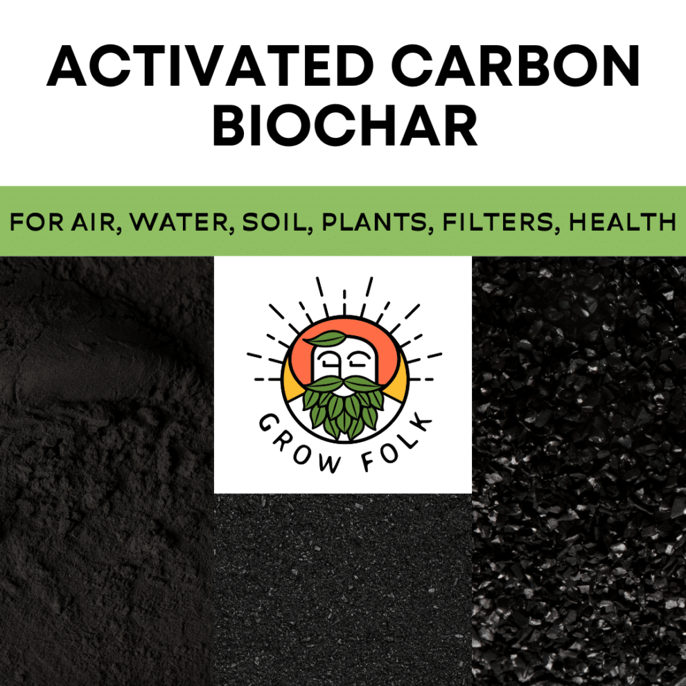 Activated Carbon / Biochar Sub 425 Micron – GROW FOLK